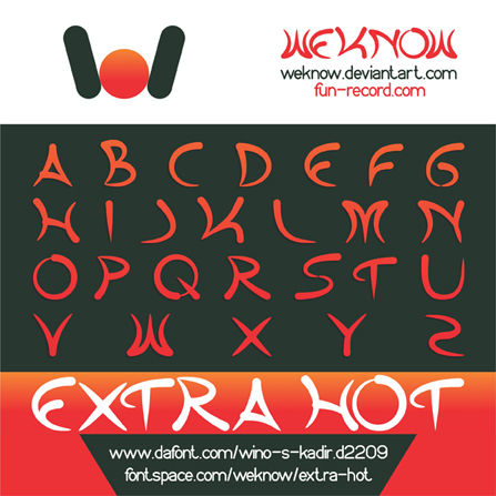 extra hot font by weknow by weknow on DeviantArt