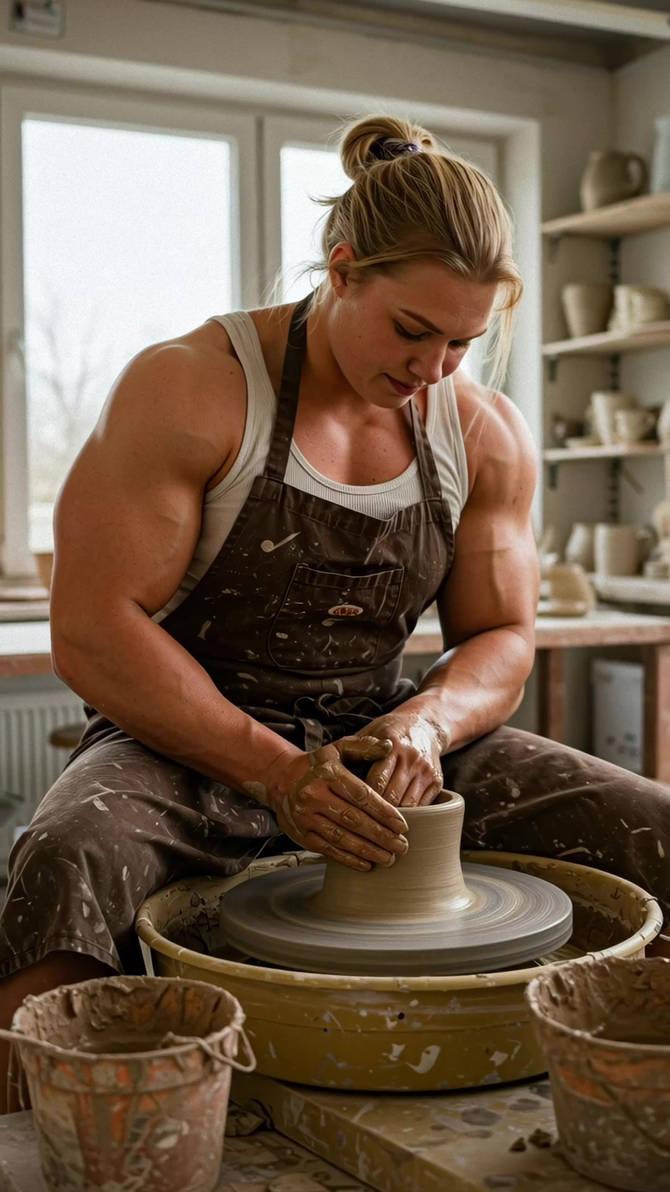 Pottery Wheel by fakemusclegirls on DeviantArt