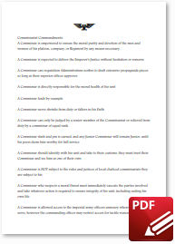 Commisarait Commandments by Raazorfiend on DeviantArt