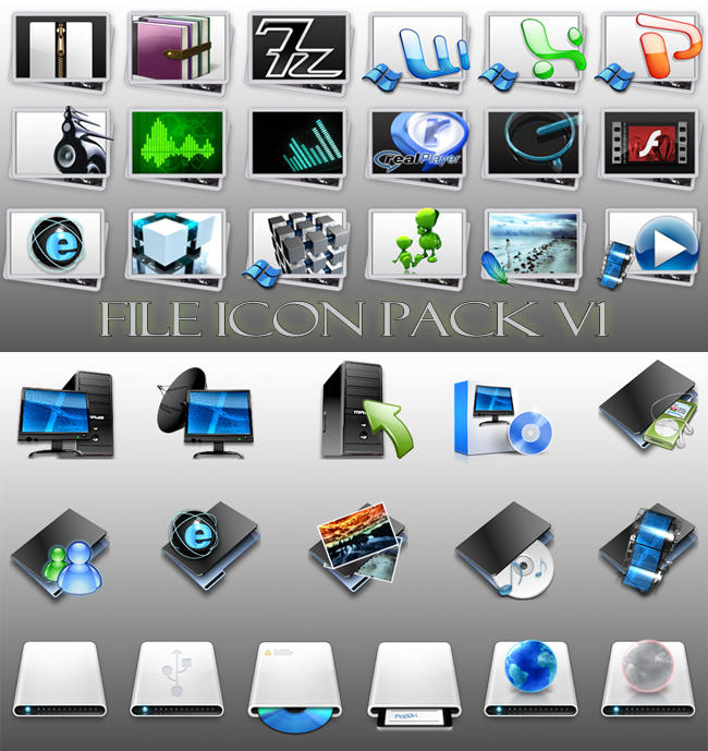 File icon pack v1 by xtabit on DeviantArt