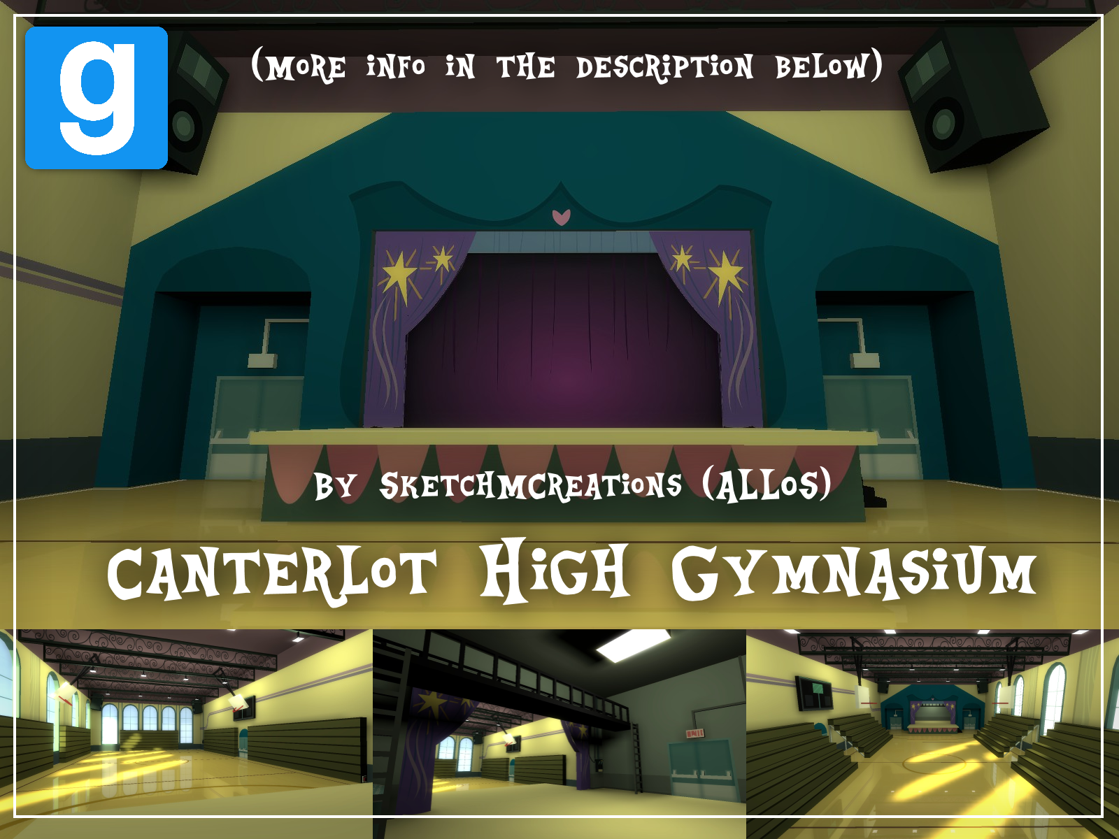 Map - Canterlot High Gymnasium by SketchMCreations on DeviantArt