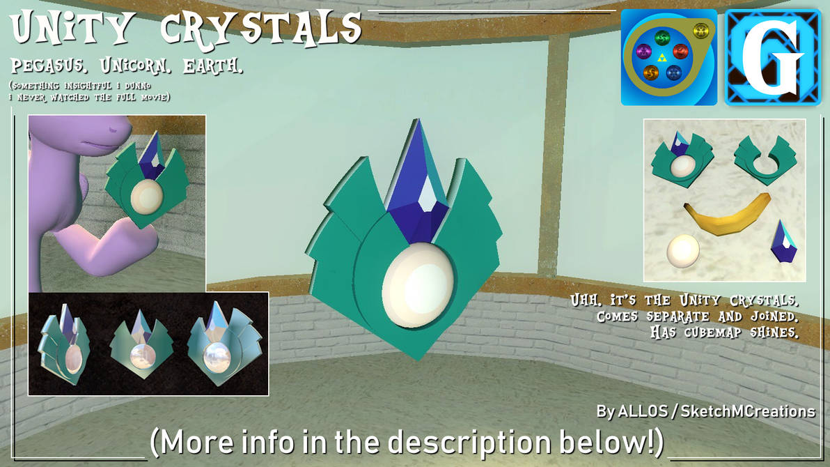 Model - Unity Crystals (A New Generation) by SketchMCreations on DeviantArt