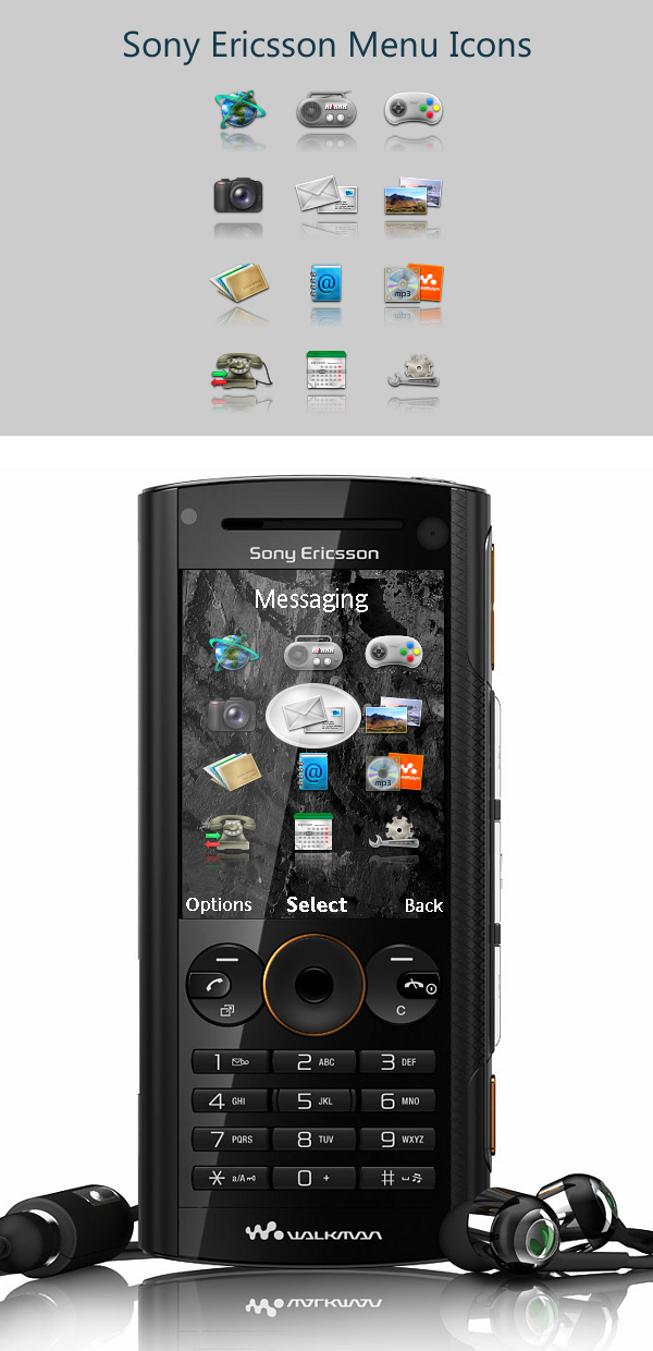 Sony Ericsson Menu Icons by INSEKTart on DeviantArt