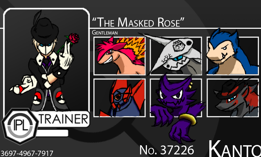 The Masked Rose Trainer card IPL by dracoskull on DeviantArt