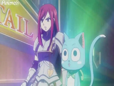 Fairy tail body swap (Erza and Happy) GIF by SkinSuitLover123 on DeviantArt