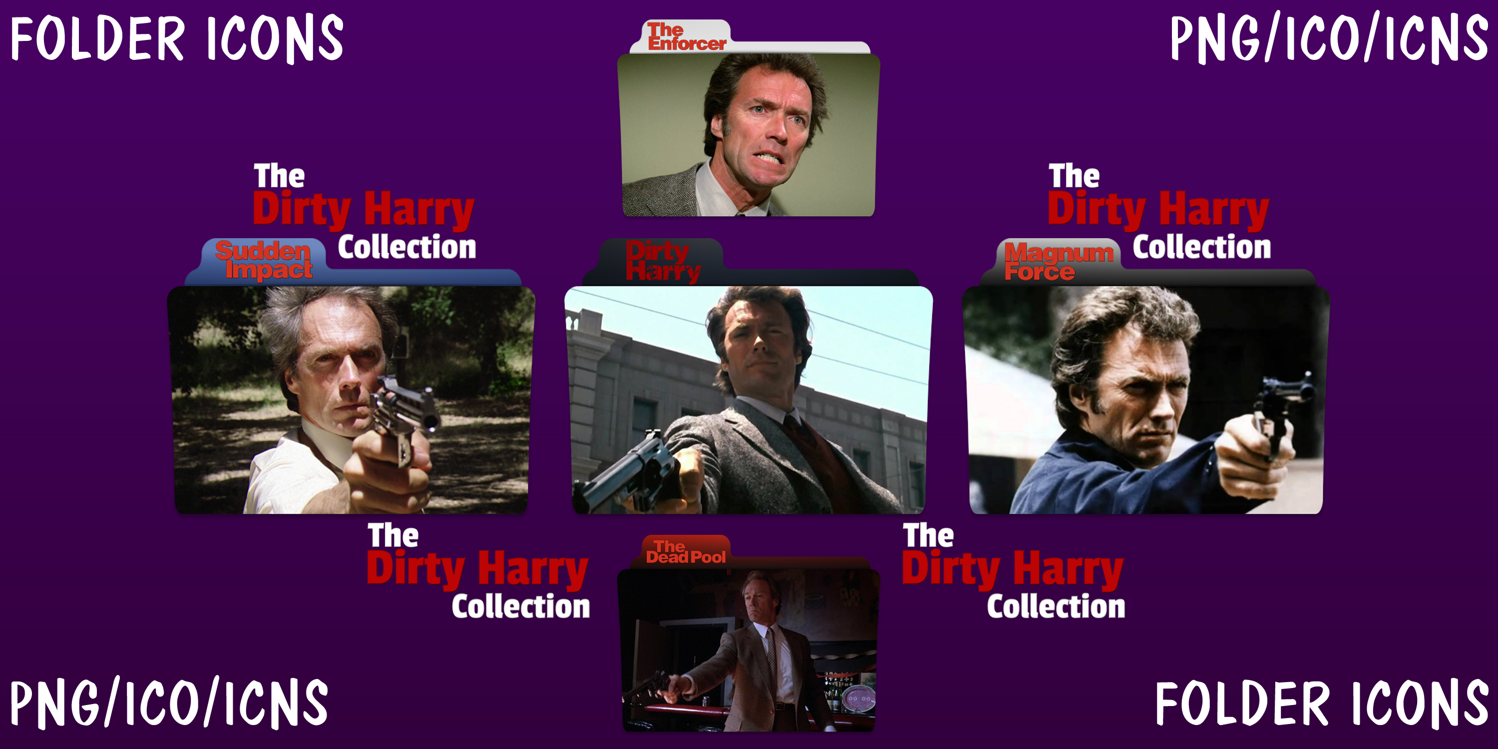 The Dirty Harry Collection Folder Icons pack by ChrisNeville32 on ...