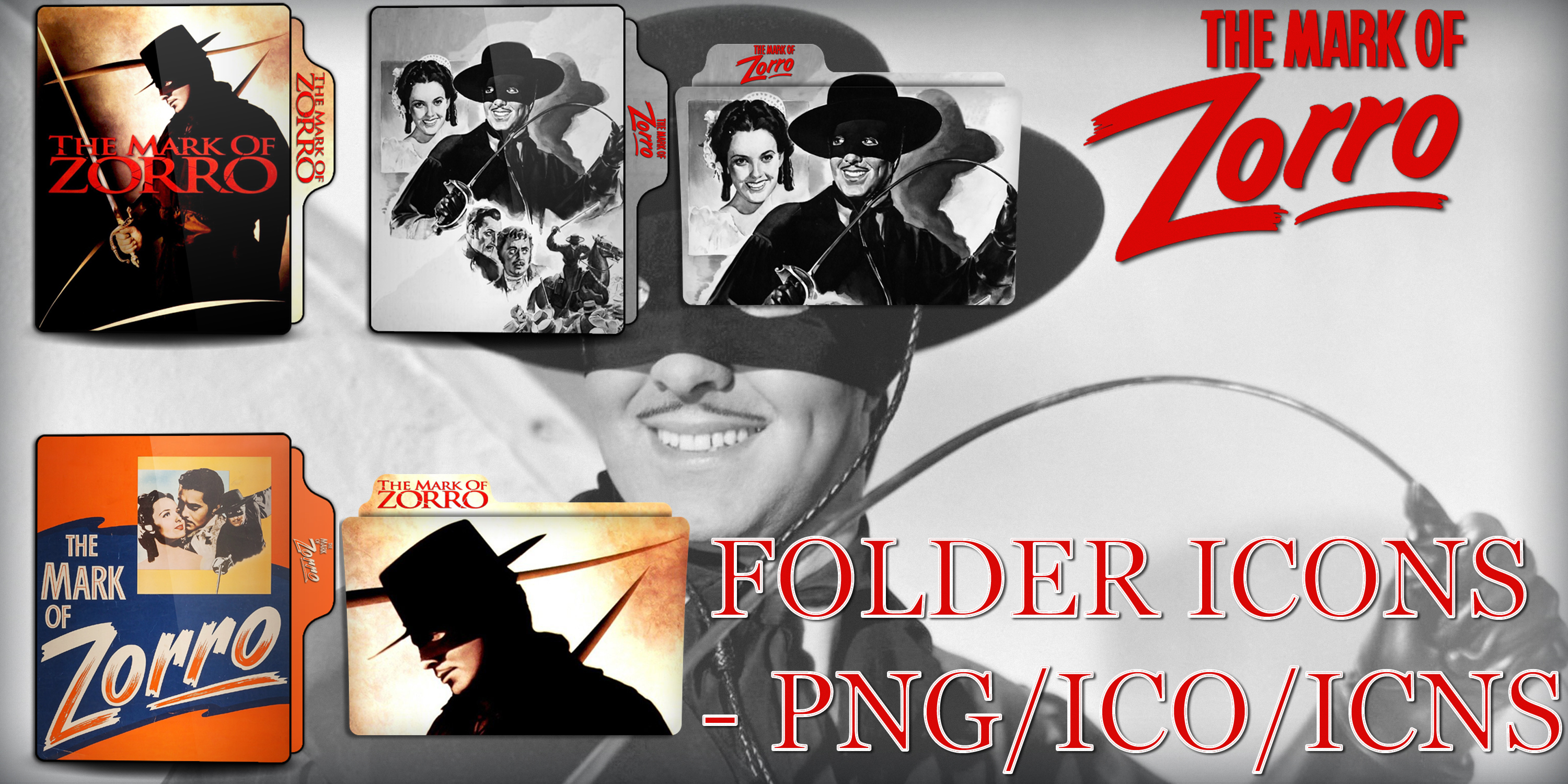 The Mark of Zorro (1940) Folder Icons pack by ChrisNeville32 on DeviantArt
