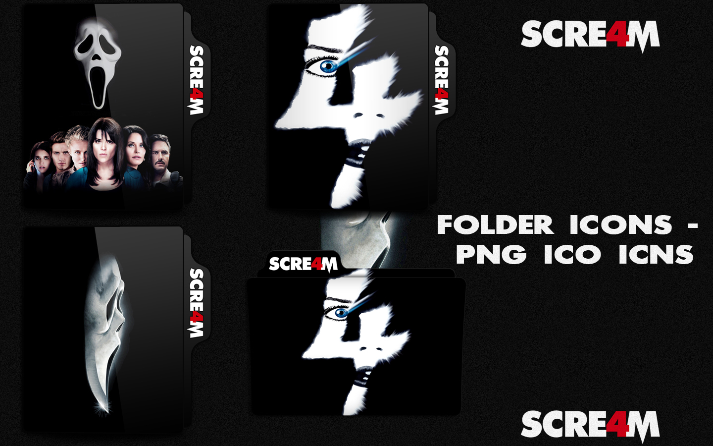 Scream 4 (2011) Folder Icons pack by ChrisNeville32 on DeviantArt