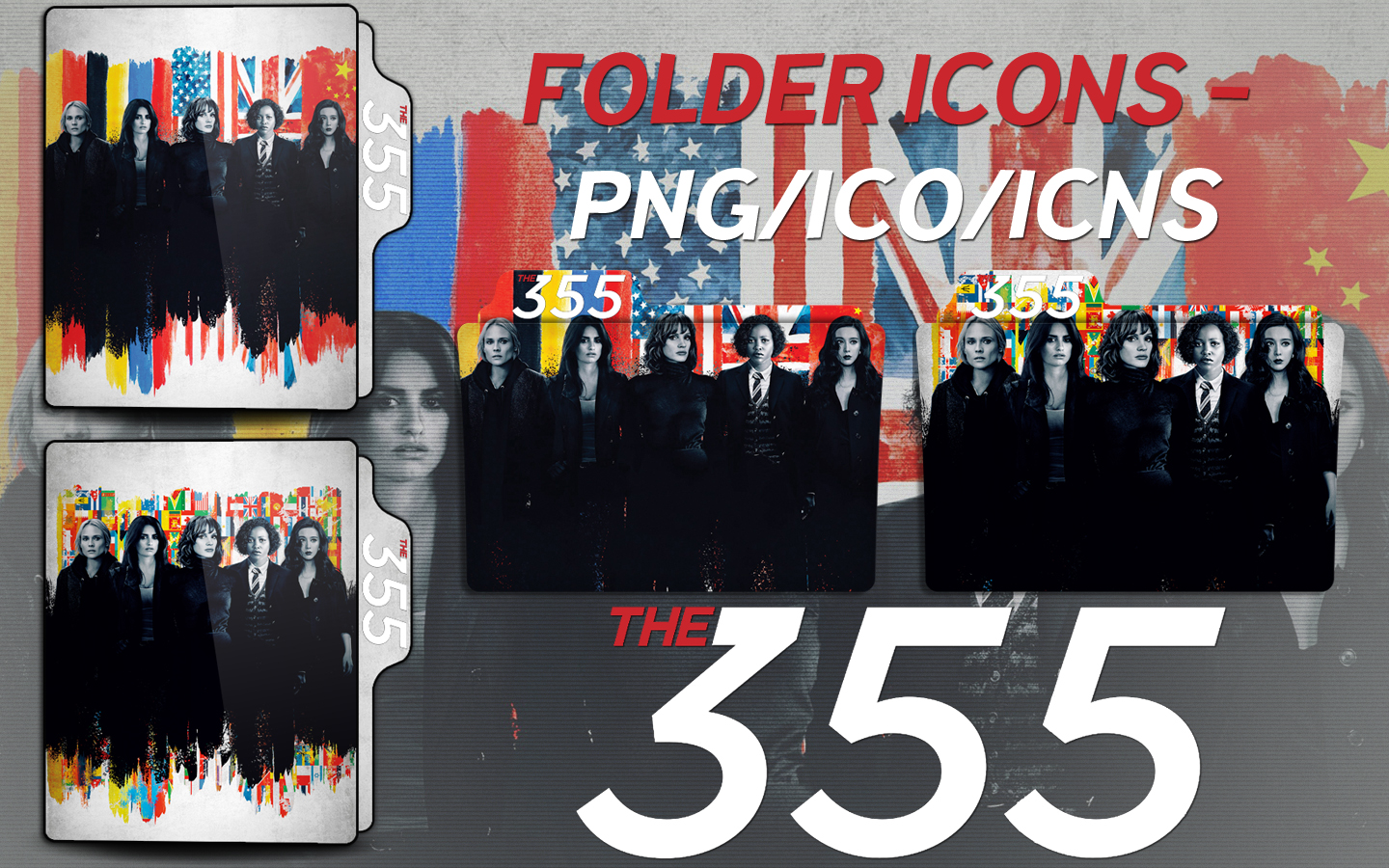 The 355 (2022) Folder Icons pack by ChrisNeville32 on DeviantArt