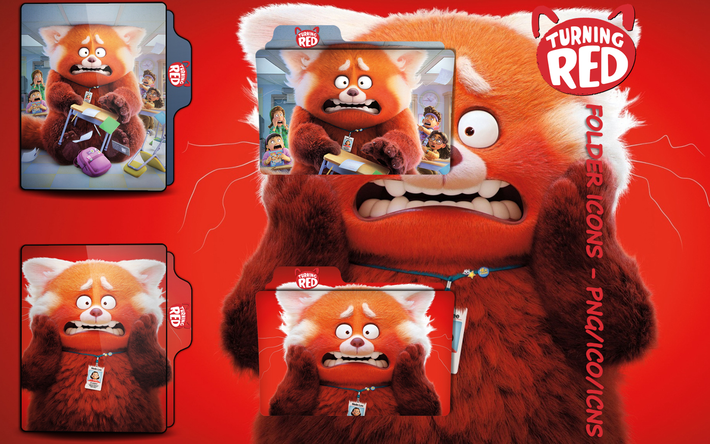 Turning Red (2022) Folder Icons pack by ChrisNeville32 on DeviantArt