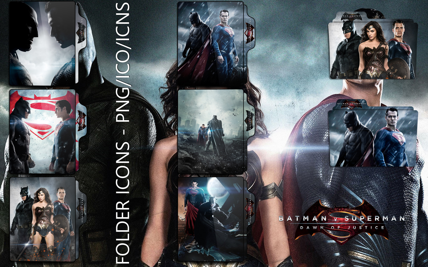 Batman v Superman: DOJ (2016) Folder Icons pack by ChrisNeville32 on ...
