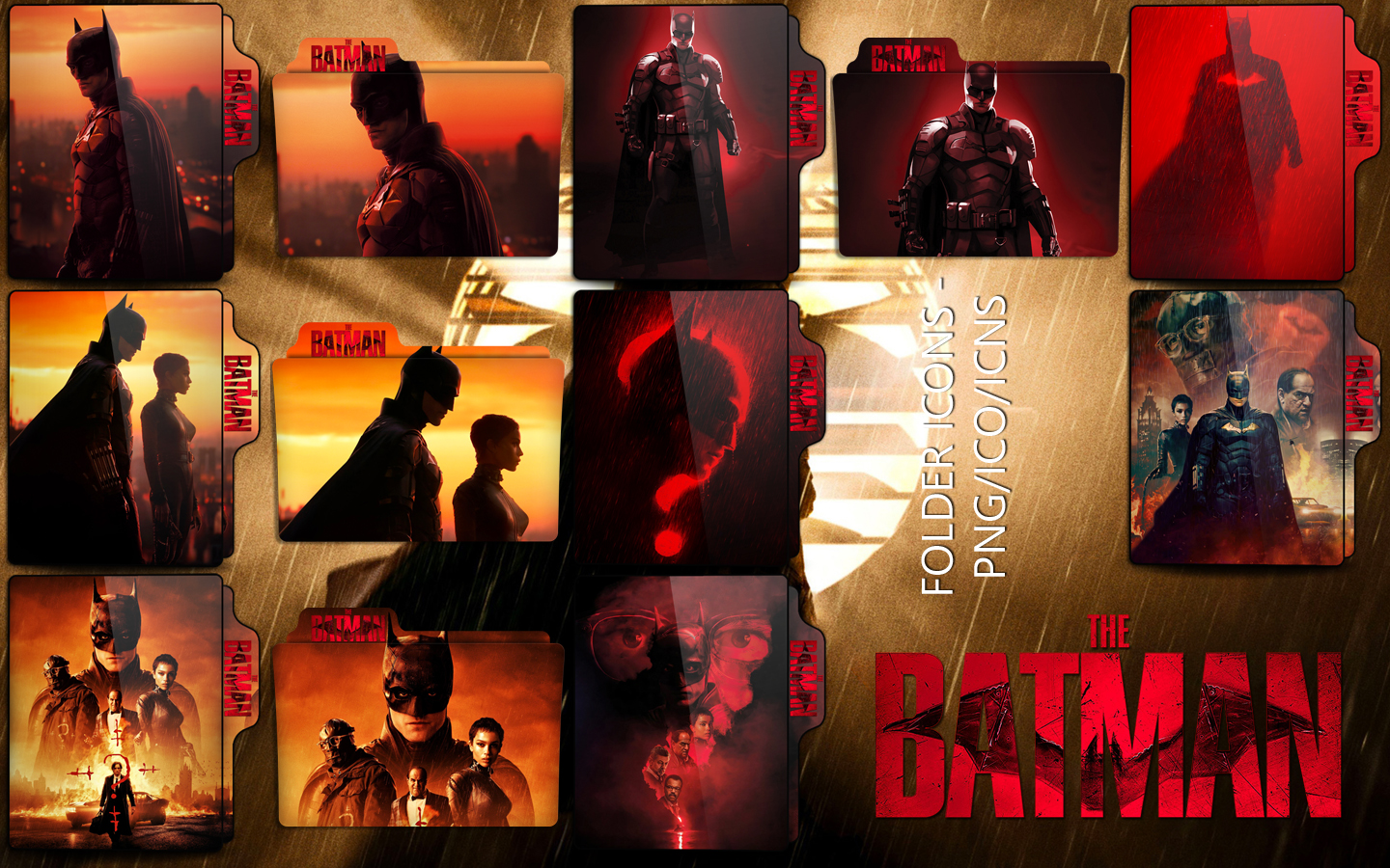 The Batman (2022) Folder Icons pack by ChrisNeville32 on DeviantArt