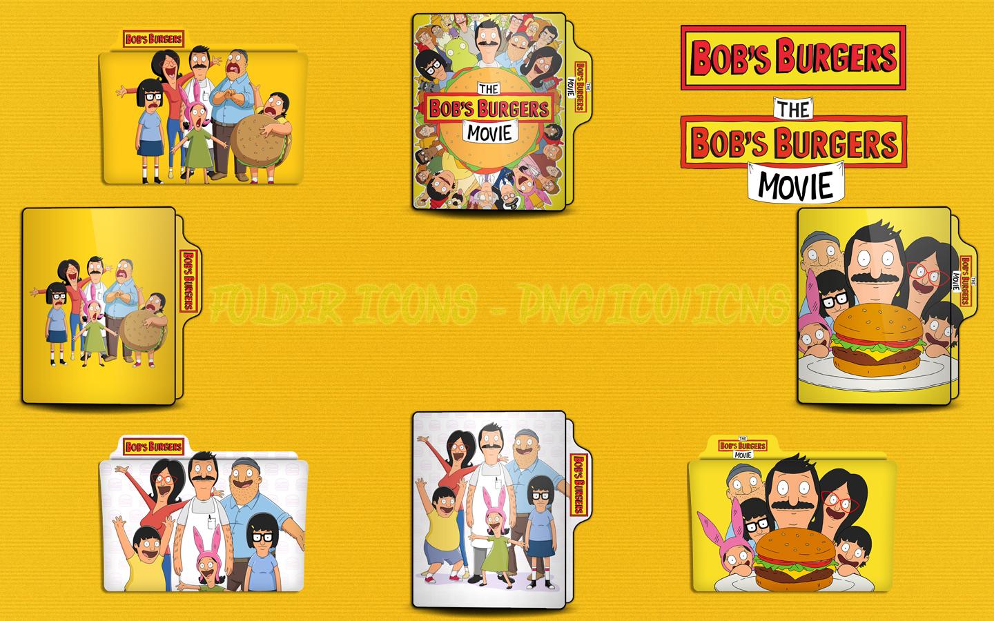 Bob's Burgers Folder Icons pack by ChrisNeville32 on DeviantArt