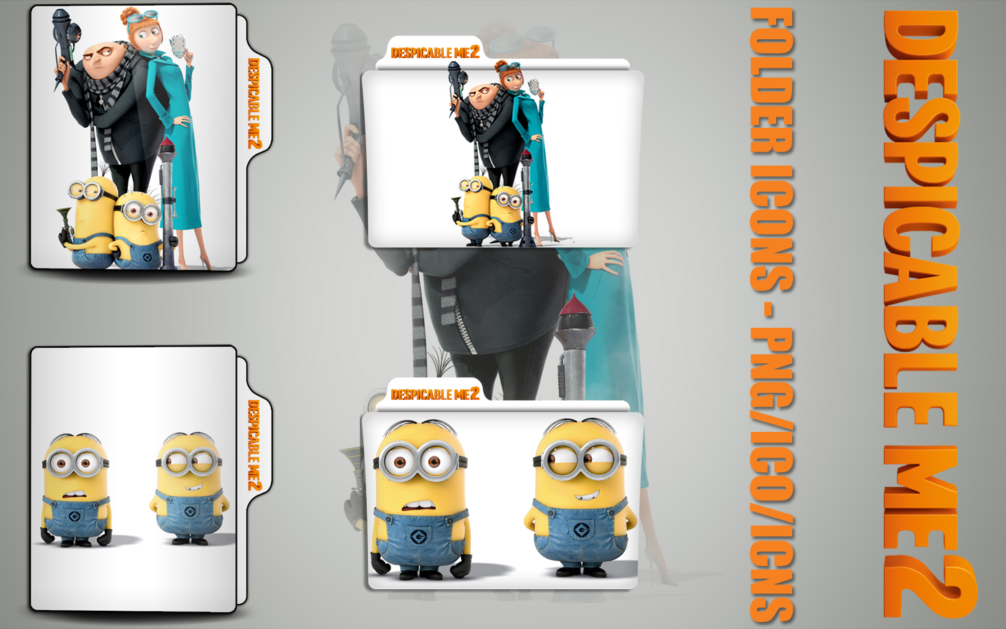 Despicable Me 2 (2013) Folder Icons pack by ChrisNeville32 on DeviantArt