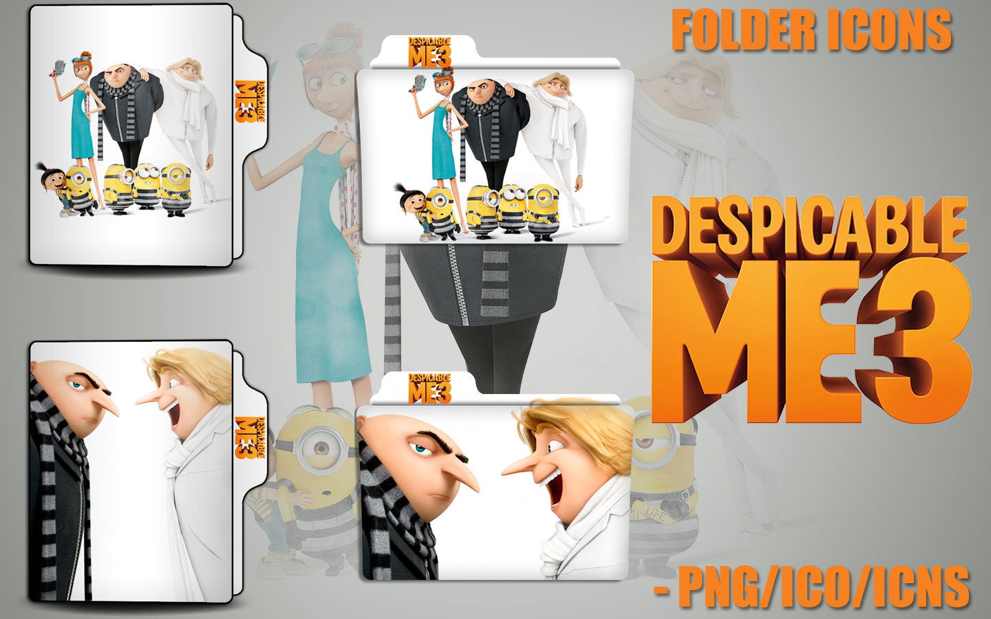 Despicable Me 3 (2017) Folder Icons pack by ChrisNeville32 on DeviantArt