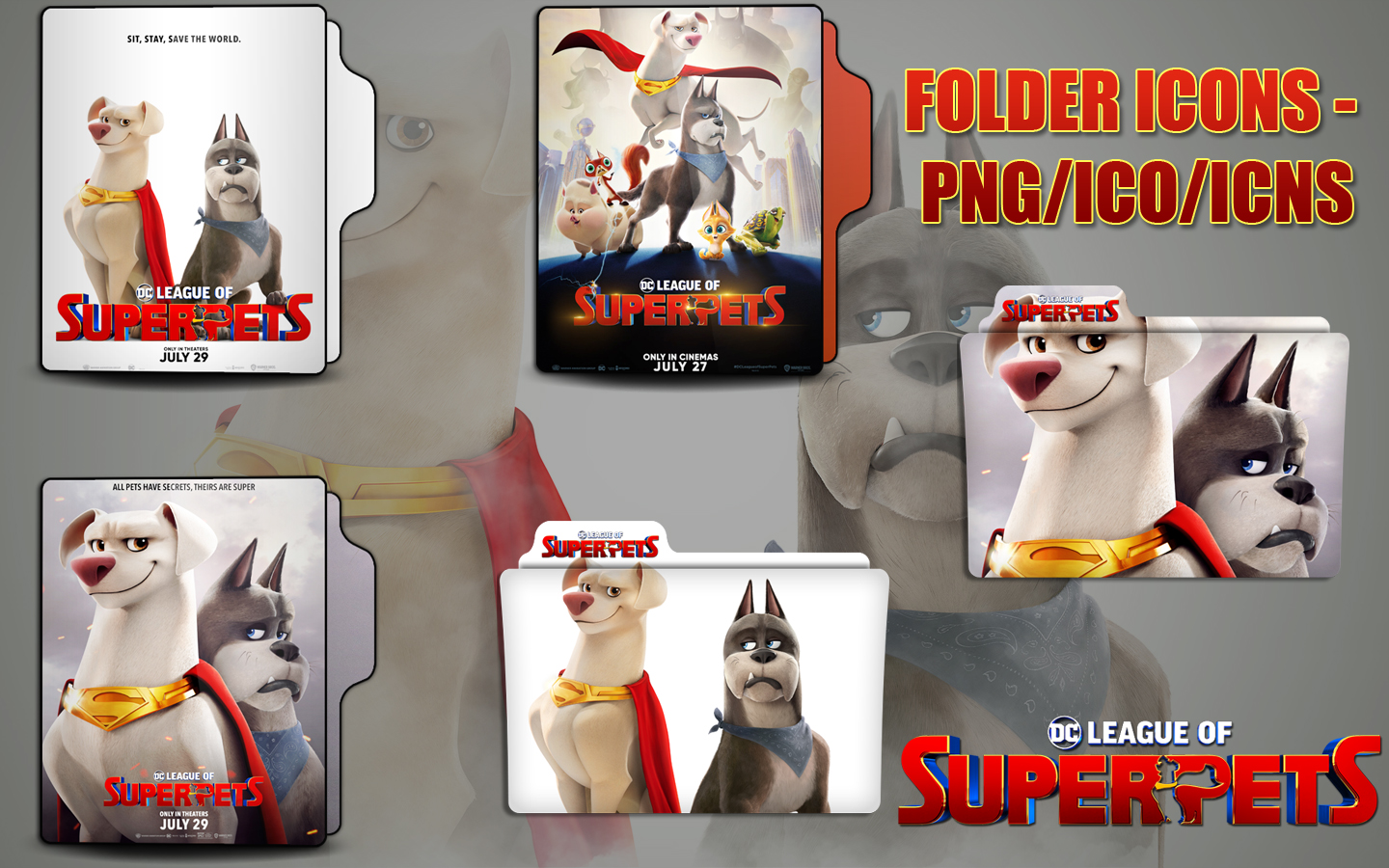 DC League of Super-Pets (2022) Folder Icons pack by ChrisNeville32 on DeviantArt