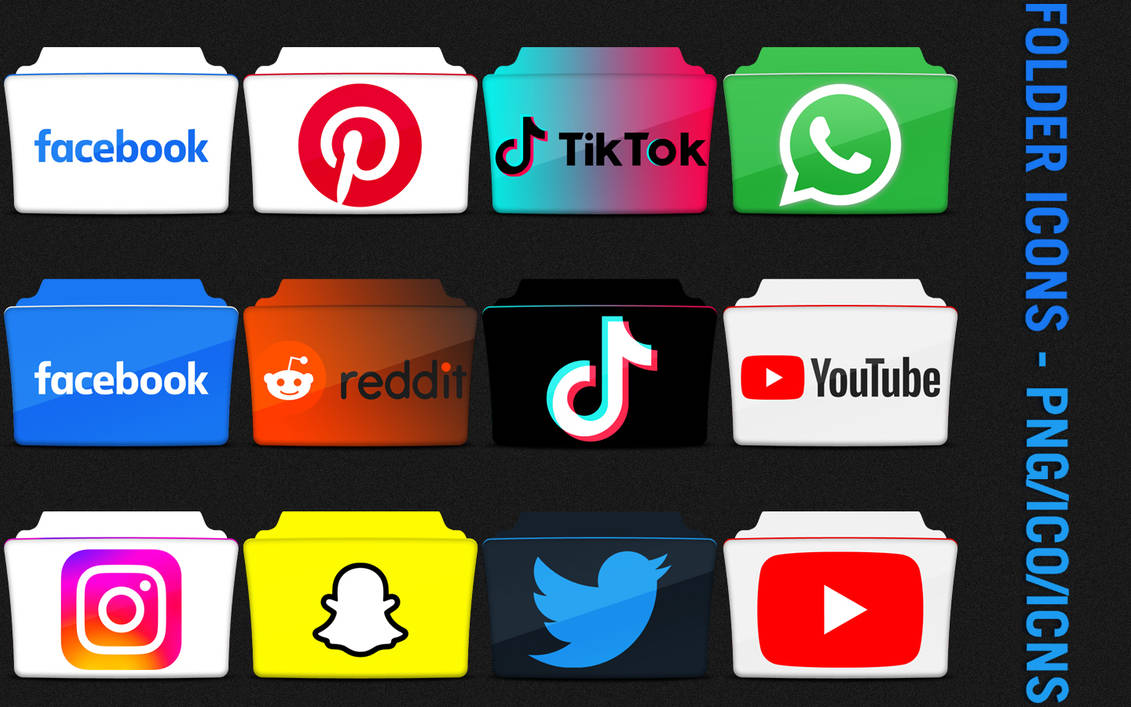 Social Networking Folder Icons by ChrisNeville32 on DeviantArt