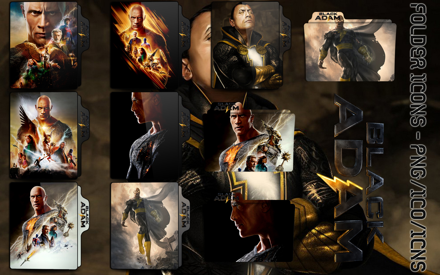 Black Adam (2022) Folder Icons pack by ChrisNeville32 on DeviantArt
