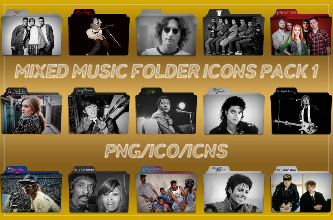 Mixed Music Folder Icons pack 1 by ChrisNeville32 on DeviantArt