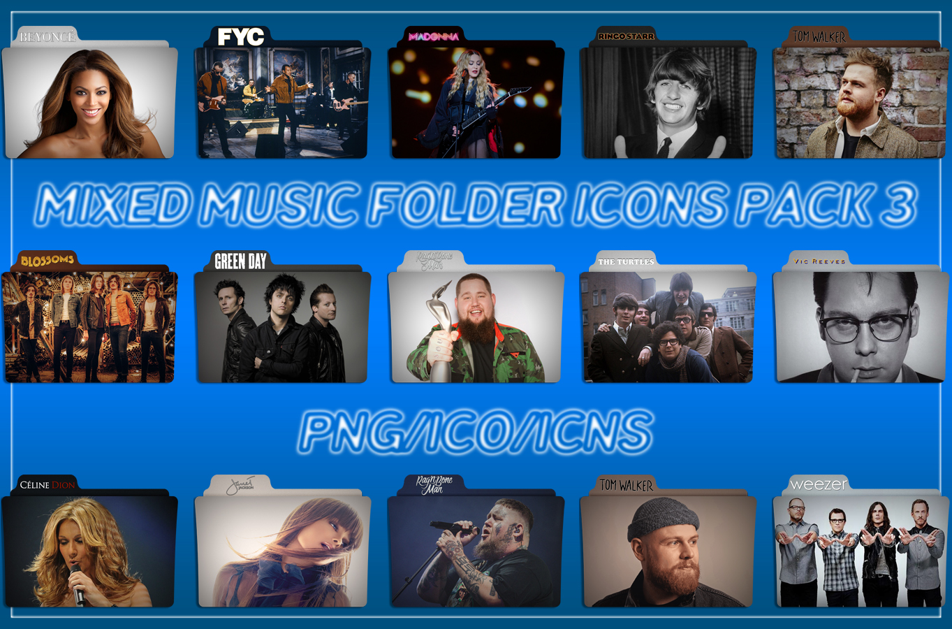 Mixed Music Folder Icons pack 3 by ChrisNeville32 on DeviantArt