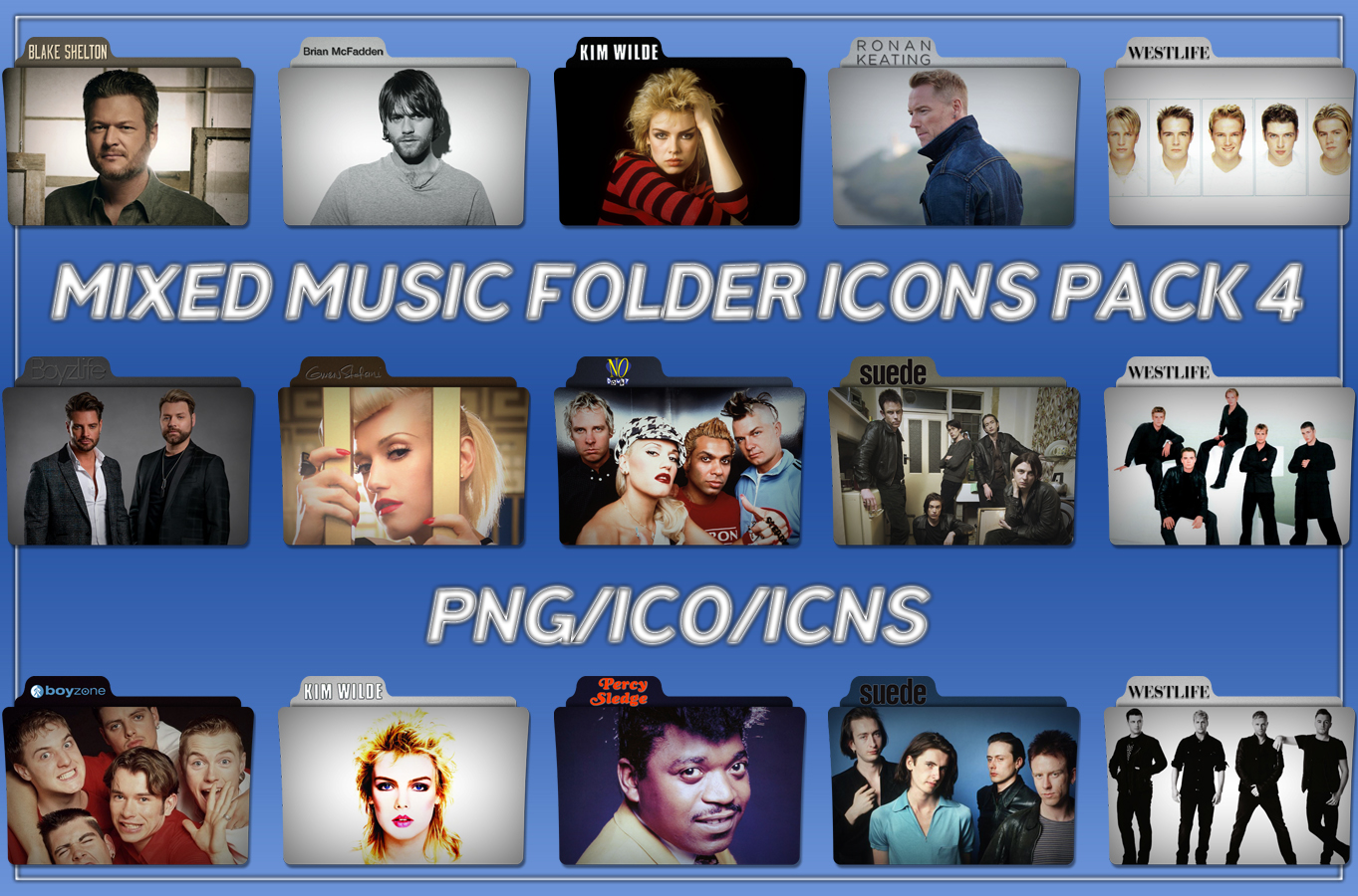 Mixed Music Folder Icons pack 4 by ChrisNeville32 on DeviantArt