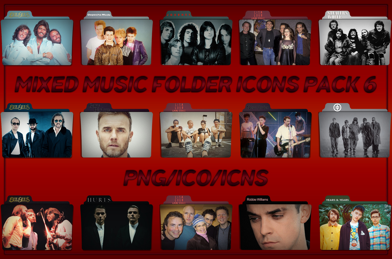 Mixed Music Folder Icons pack 6 by ChrisNeville32 on DeviantArt