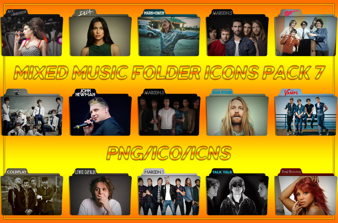Mixed Music Folder Icons pack 7 by ChrisNeville32 on DeviantArt