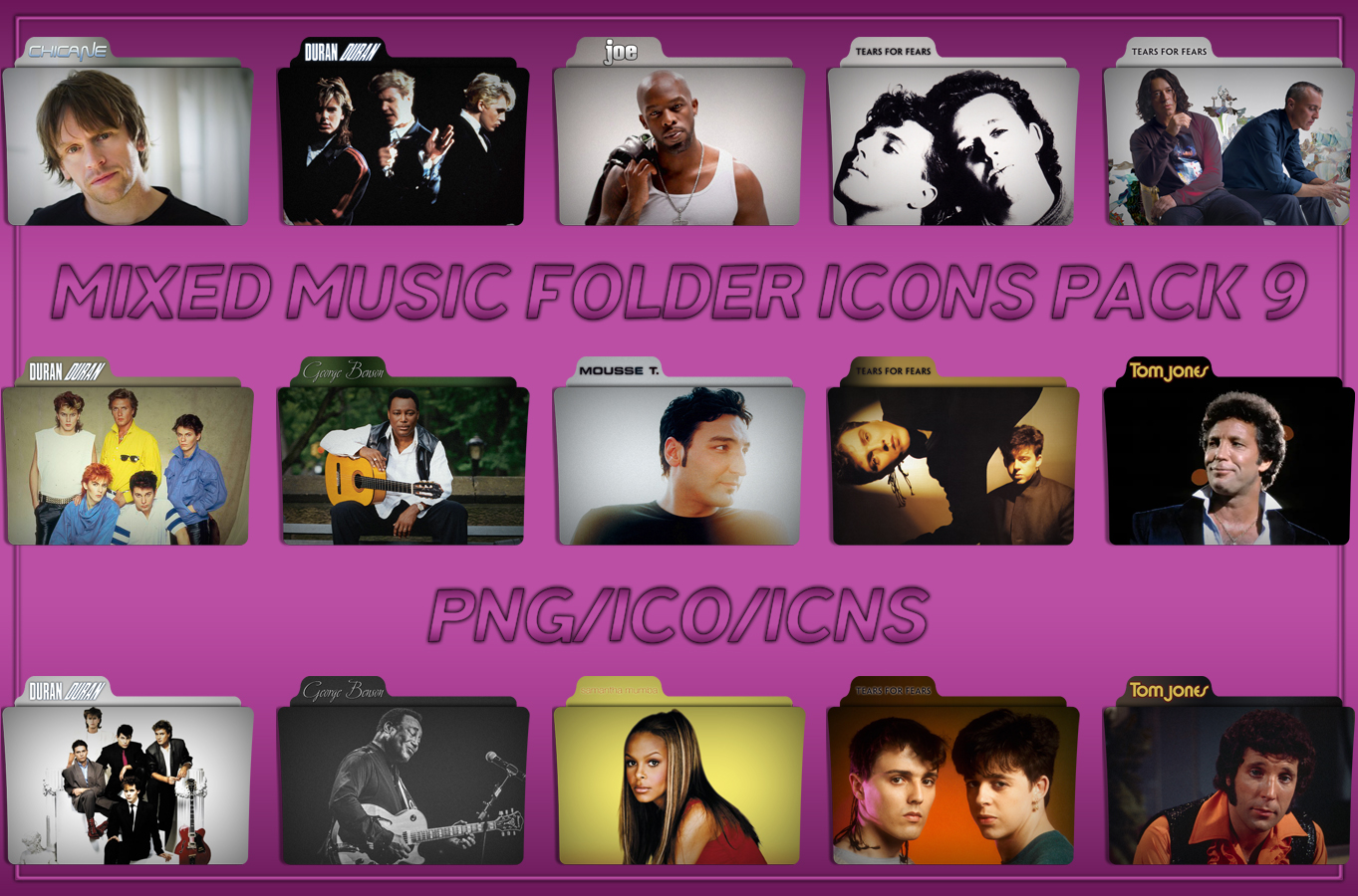Mixed Music Folder Icons pack 9 by ChrisNeville32 on DeviantArt