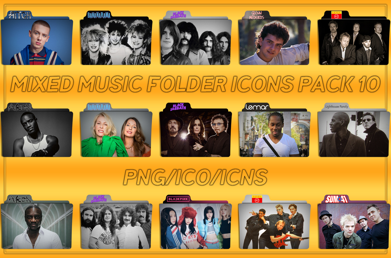 Mixed Music Folder Icons pack 10 by ChrisNeville32 on DeviantArt