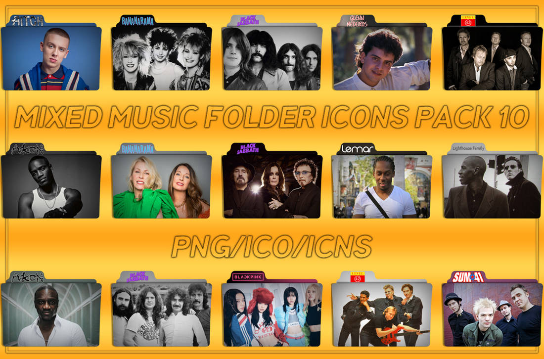 Mixed Music Folder Icons pack 10 by ChrisNeville32 on DeviantArt