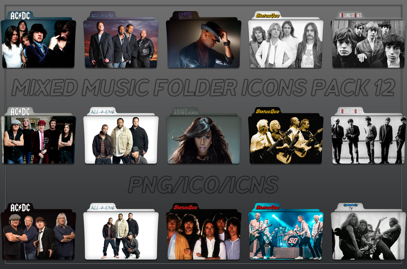 Mixed Music Folder Icons pack 12 by ChrisNeville32 on DeviantArt