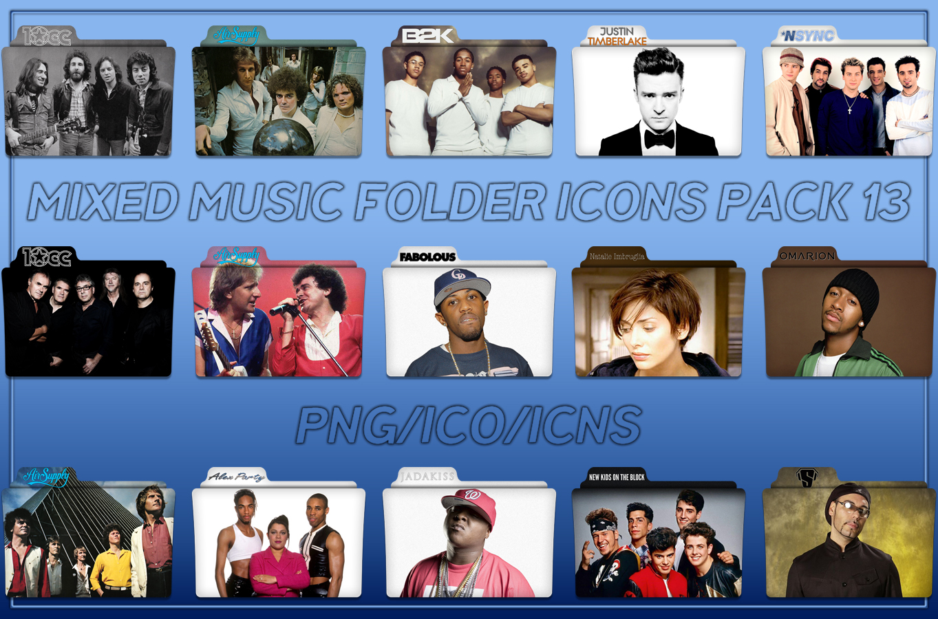 Mixed Music Folder Icons pack 13 by ChrisNeville32 on DeviantArt