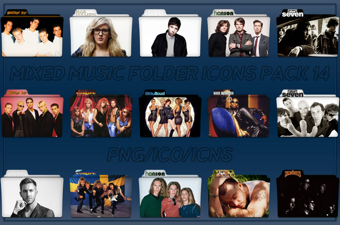 Mixed Music Folder Icons pack 14 by ChrisNeville32 on DeviantArt