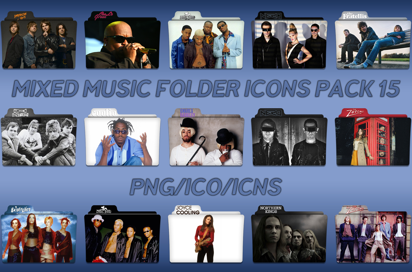 Mixed Music Folder Icons pack 15 by ChrisNeville32 on DeviantArt
