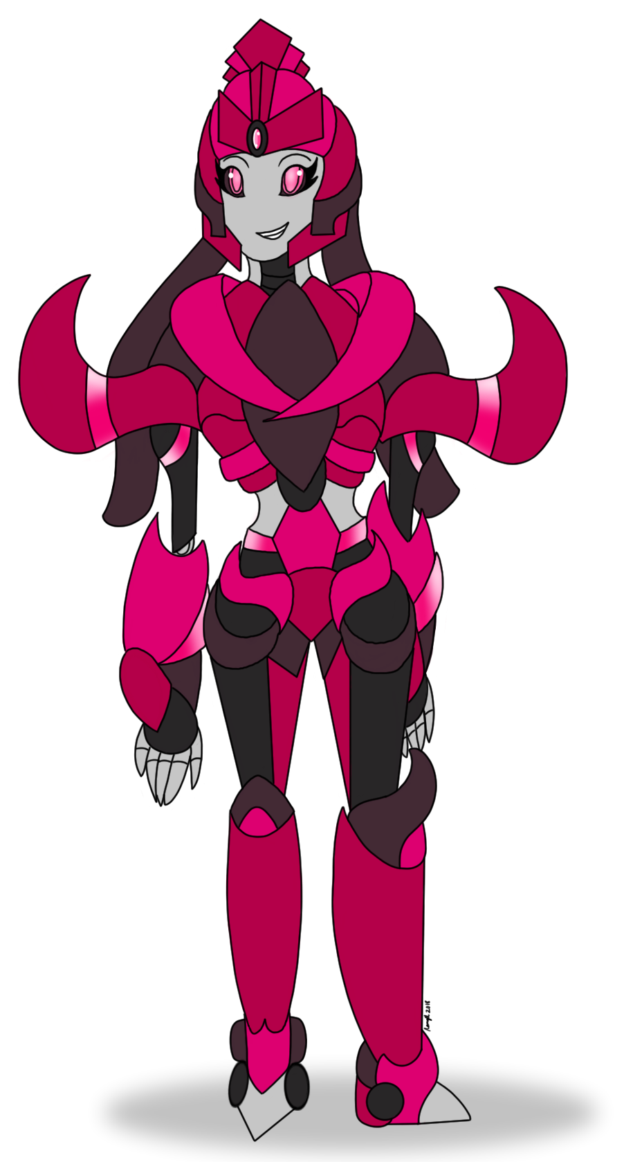 Commission Three- Hot Pink Femme by CreativeFandomMinds on DeviantArt