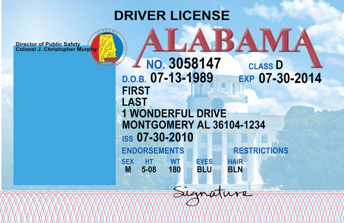 Alabama Driver License by ThePerfectStarlight on DeviantArt