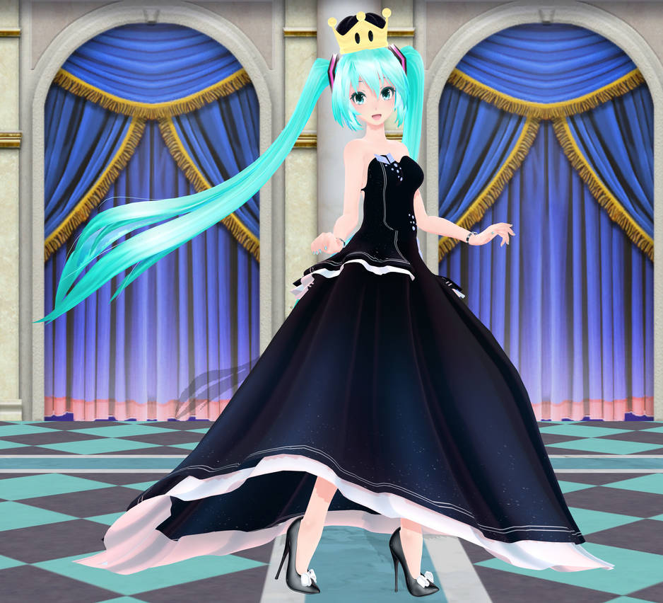 [MMD DL] TDA + WYKP Crystal Night Dress Miku by Mario-and-Sonic-Guy on ...