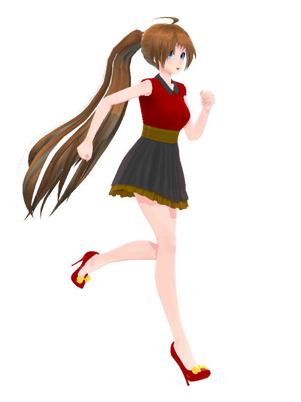 [MMD GIF] Running Amy by Mario-and-Sonic-Guy on DeviantArt