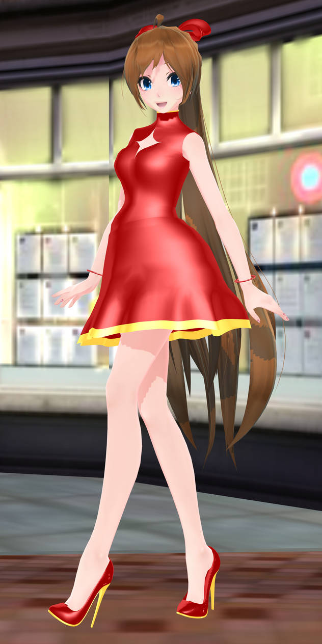 [MMD DL] TDA + WYKP Keyhole Dress Amy v3 by Mario-and-Sonic-Guy on ...