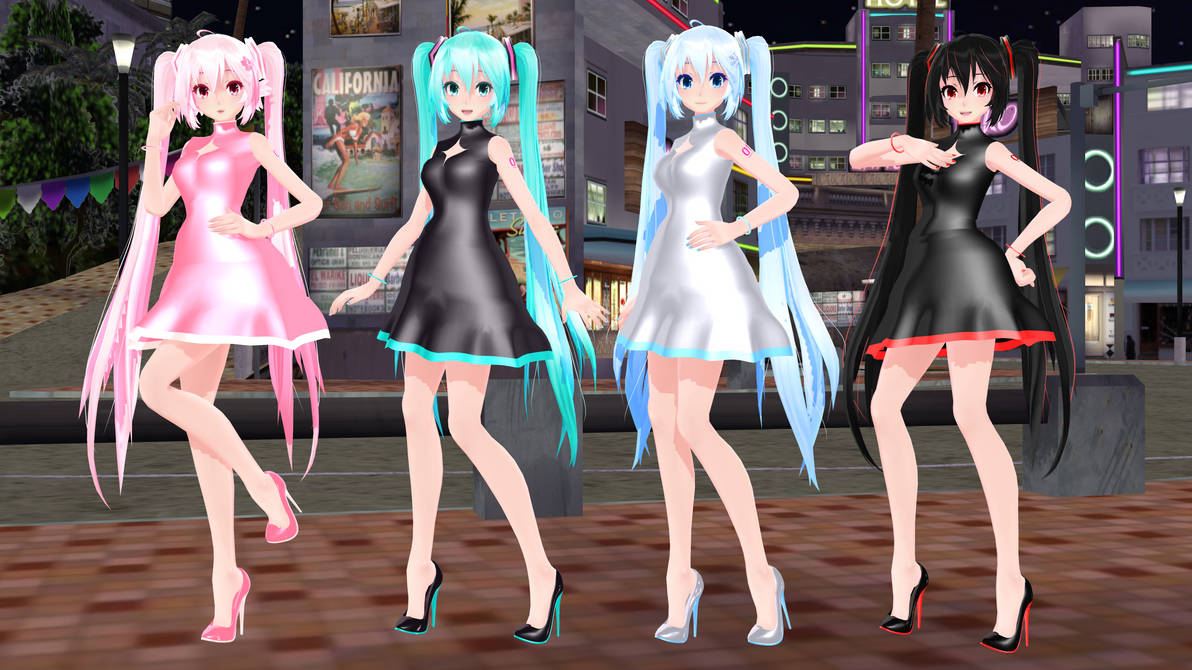 [MMD DL] TDA + WYKP Keyhole Dress Miku Pack by Mario-and-Sonic-Guy on ...
