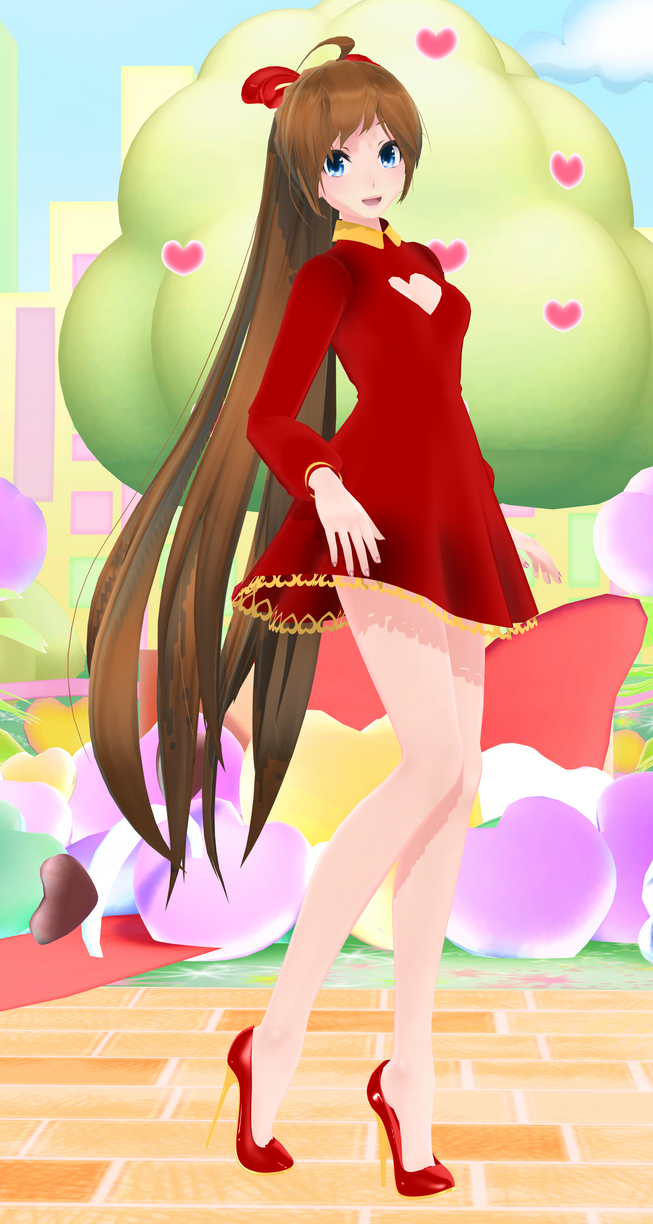 [MMD DL] TDA + WYKP Sweet Heart Dress Amy v3 by Mario-and-Sonic-Guy on DeviantArt