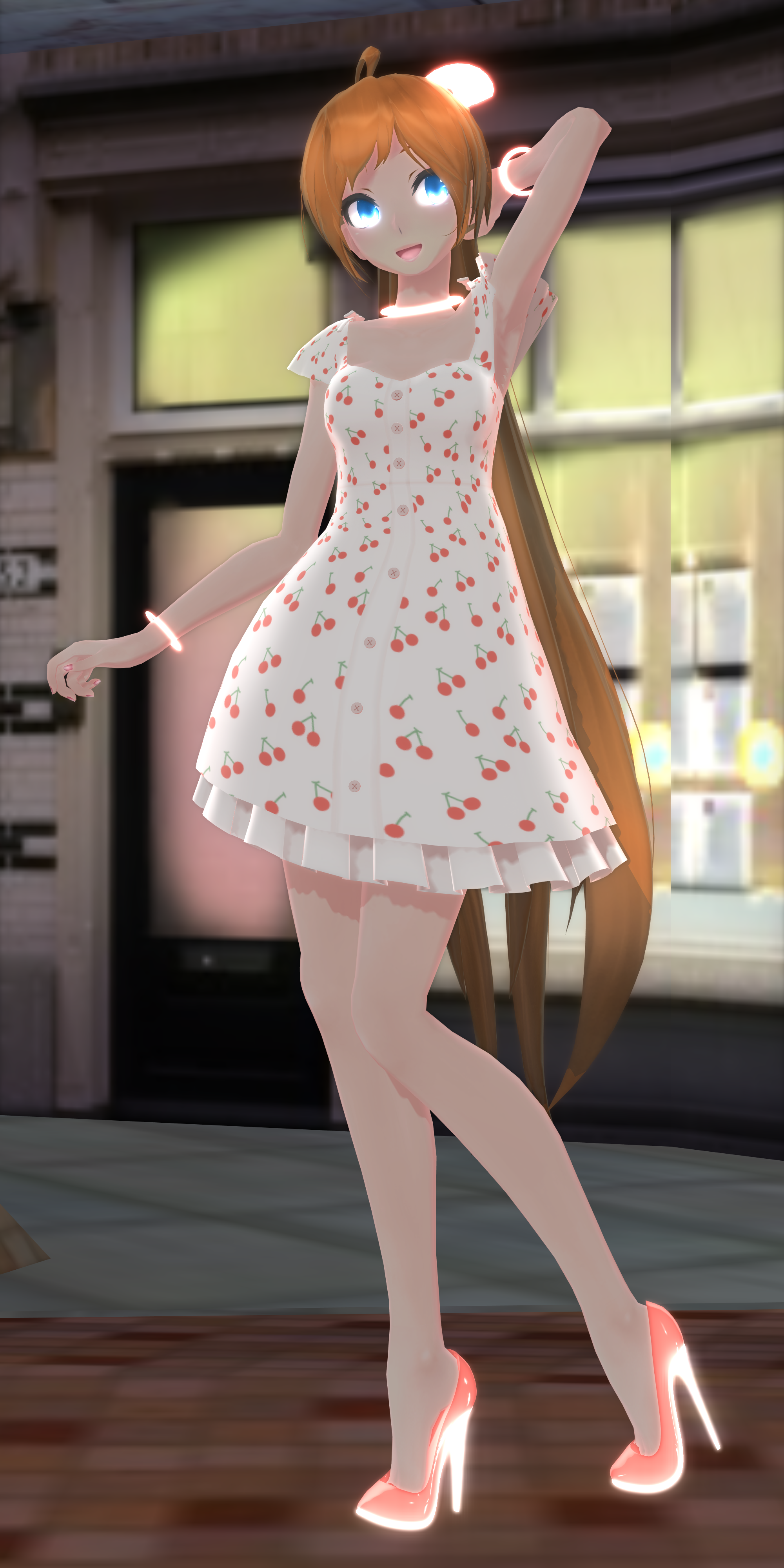 [MMD DL] TDA + WYKP AutoLuminous Cherry Dress Amy by Mario-and-Sonic ...