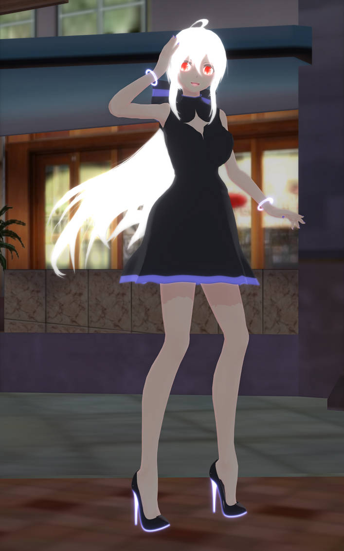 [MMD DL] TDA + WYKP AL Keyhole Dress Haku by Mario-and-Sonic-Guy on ...