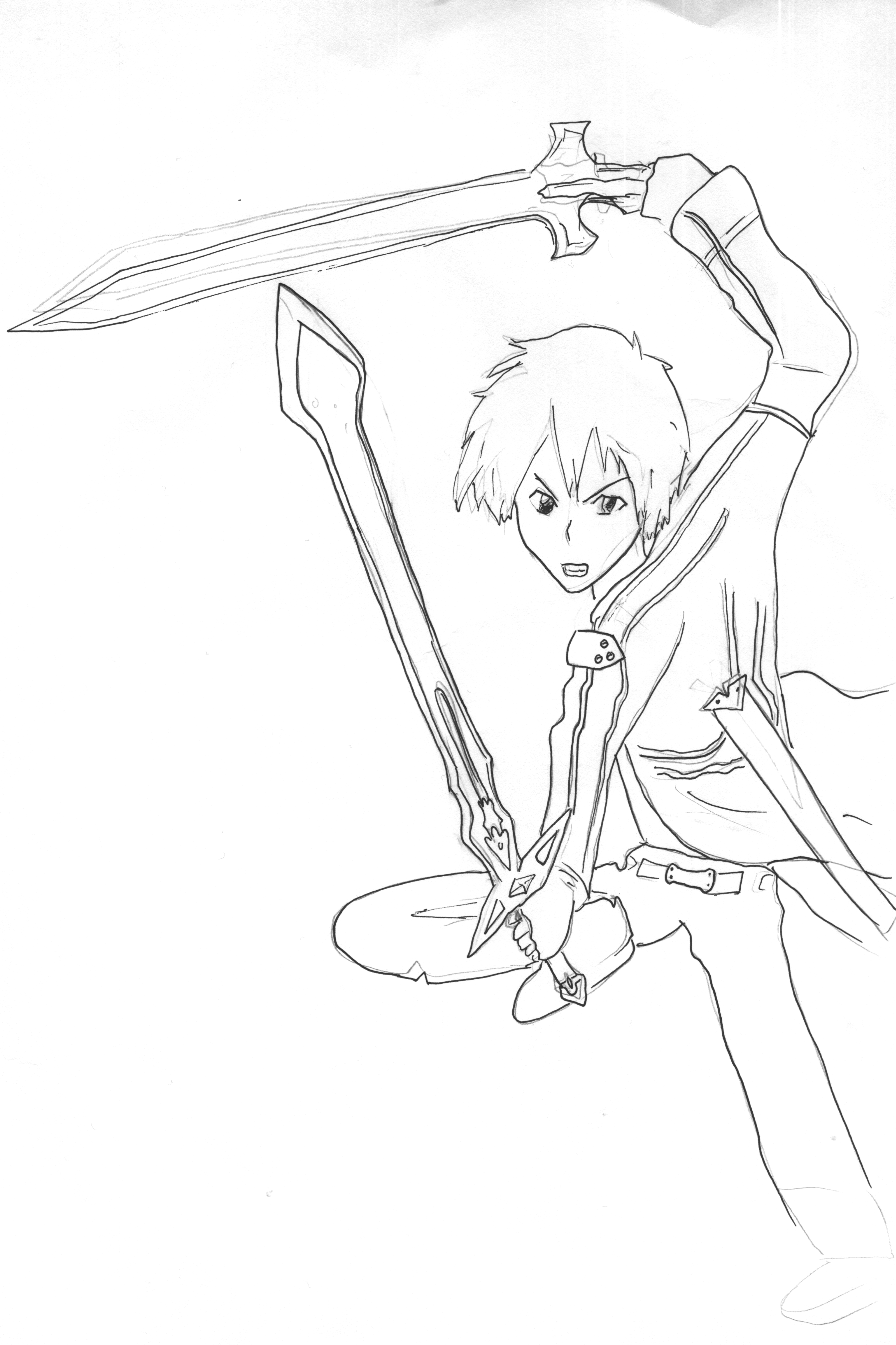 Drawing 5 - Kirito by MrAreay on DeviantArt