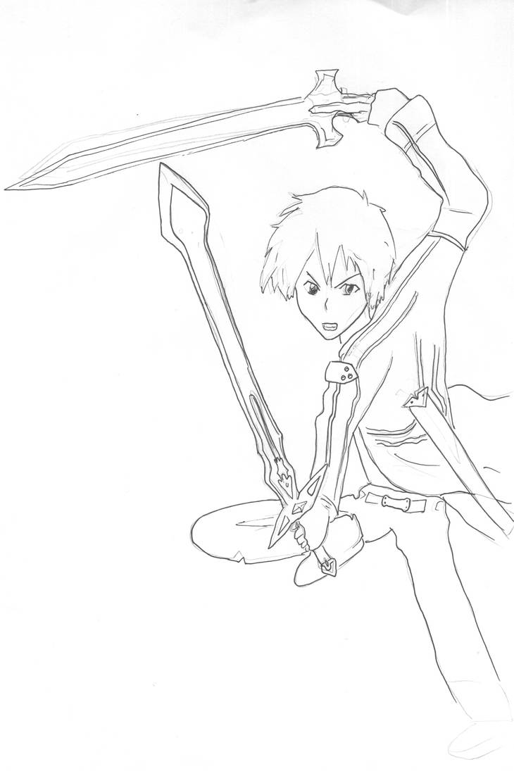 Drawing 5 - Kirito by MrAreay on DeviantArt