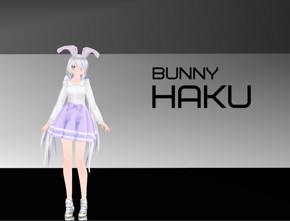 [MMD] Bunny Haku Dl by potato433 on DeviantArt