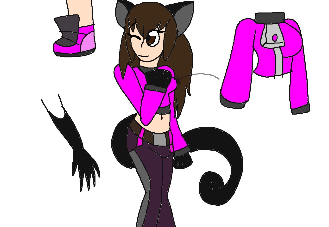 me as a young female cat girl by ArtisticMadiDel on DeviantArt