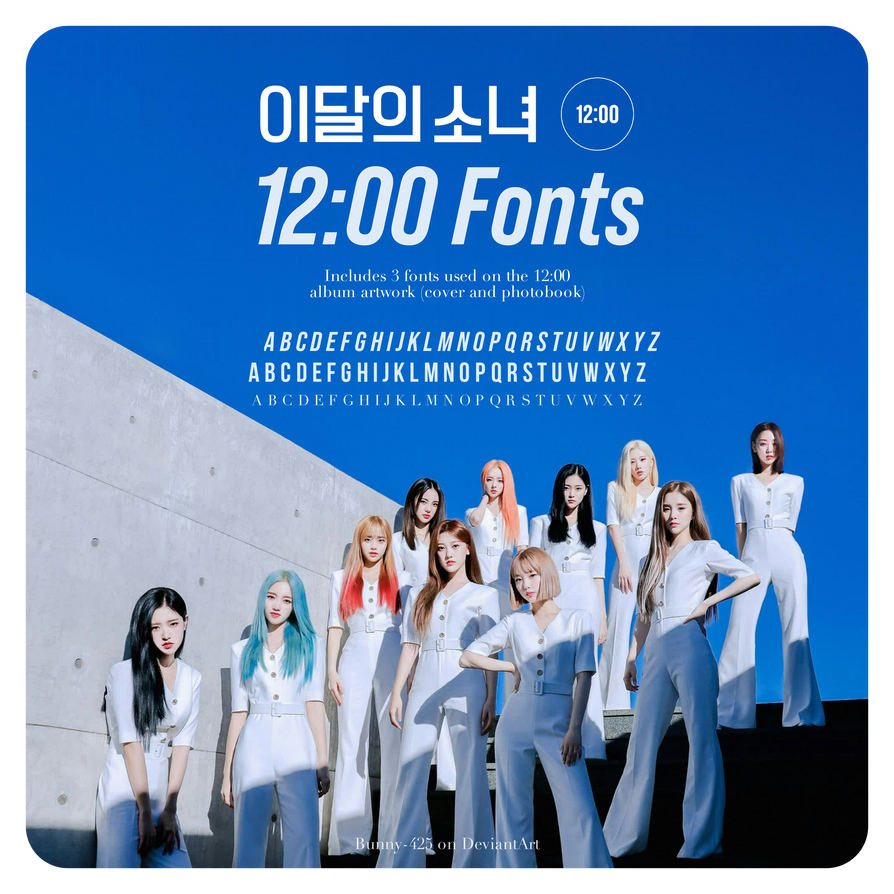 LOONA 'MIDNIGHT' FONTS by EUPH0R1C on DeviantArt