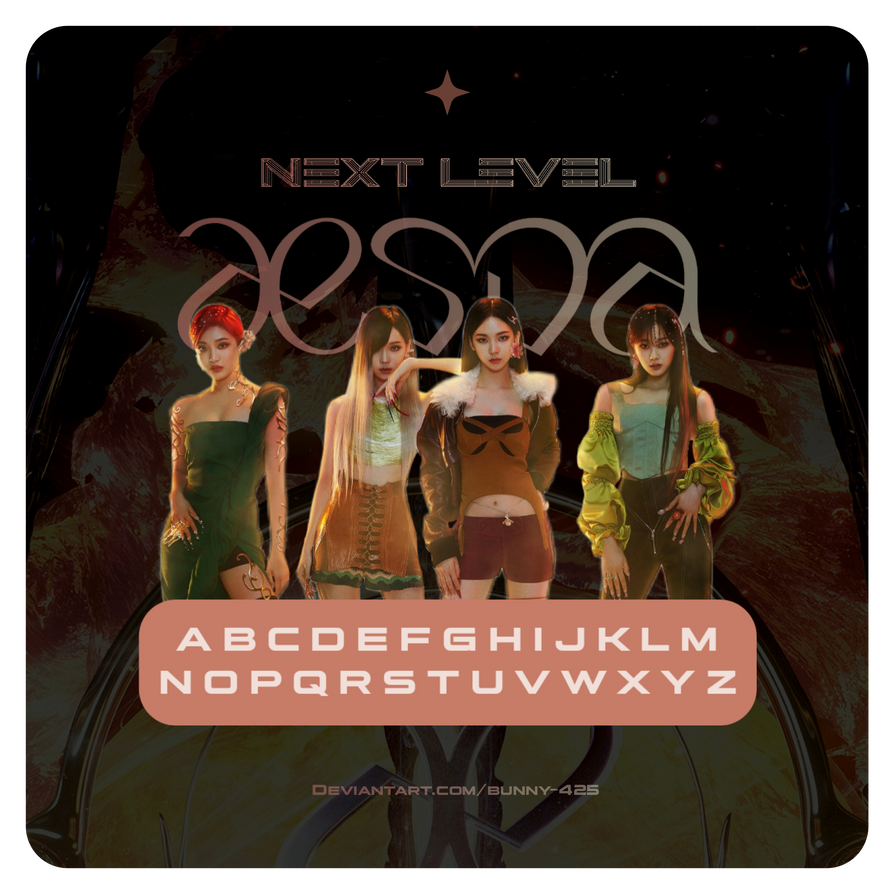 AESPA 'NEXT LEVEL' FONT by EUPH0R1C on DeviantArt