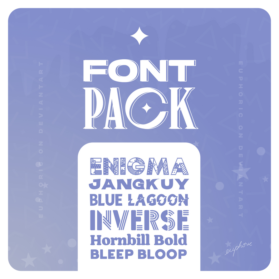 FONT PACK: SEVEN by EUPH0R1C on DeviantArt